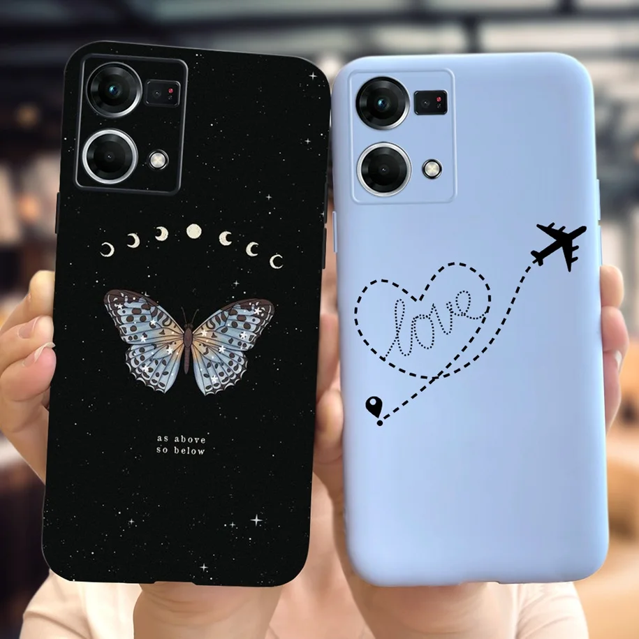 For-Cover-OPPO-Reno7-4G-Case-CPH2363-Cute-Cartoon-Back-Cover-TPU-Soft ...