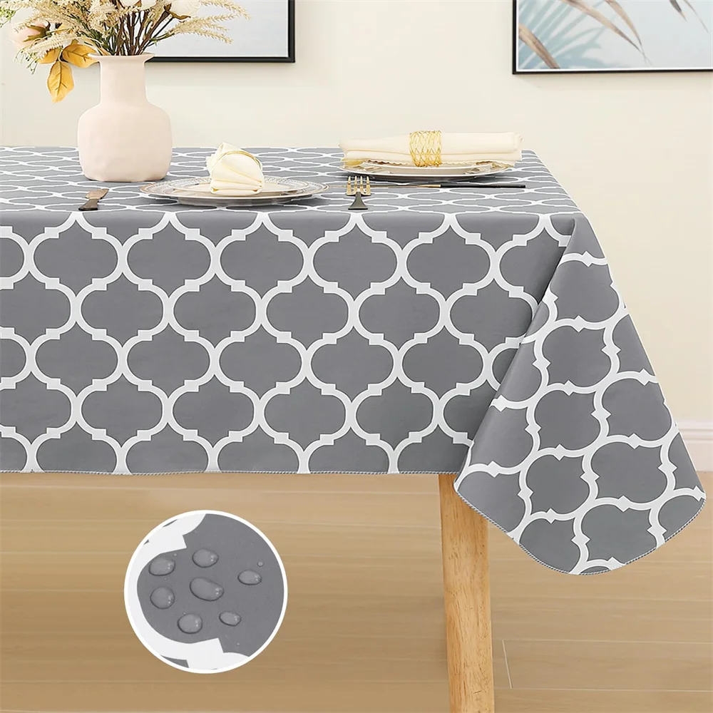 Olanly-PVC-House-Table-Cloth-Rectangular-Tablecloths-Waterproof-Table ...