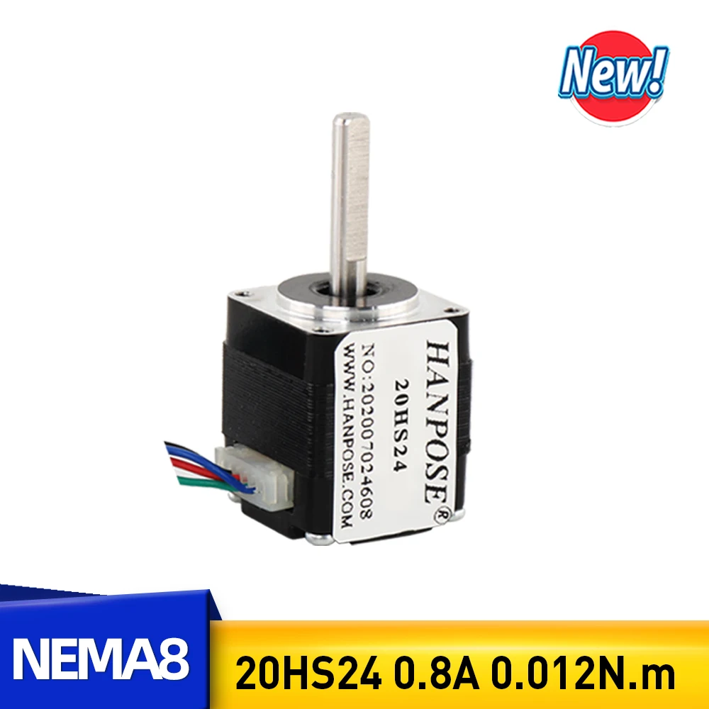 Mini-Stepper-Motor-H24mm-20HS24-12mN-m-0-8A-1-8-Degree-CNC-Milling ...