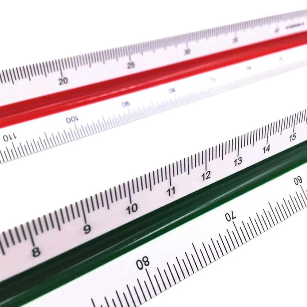Tri-Ruler-Professional-Triangular-Metric-Scale-Ruler-30cm-Length-Color ...