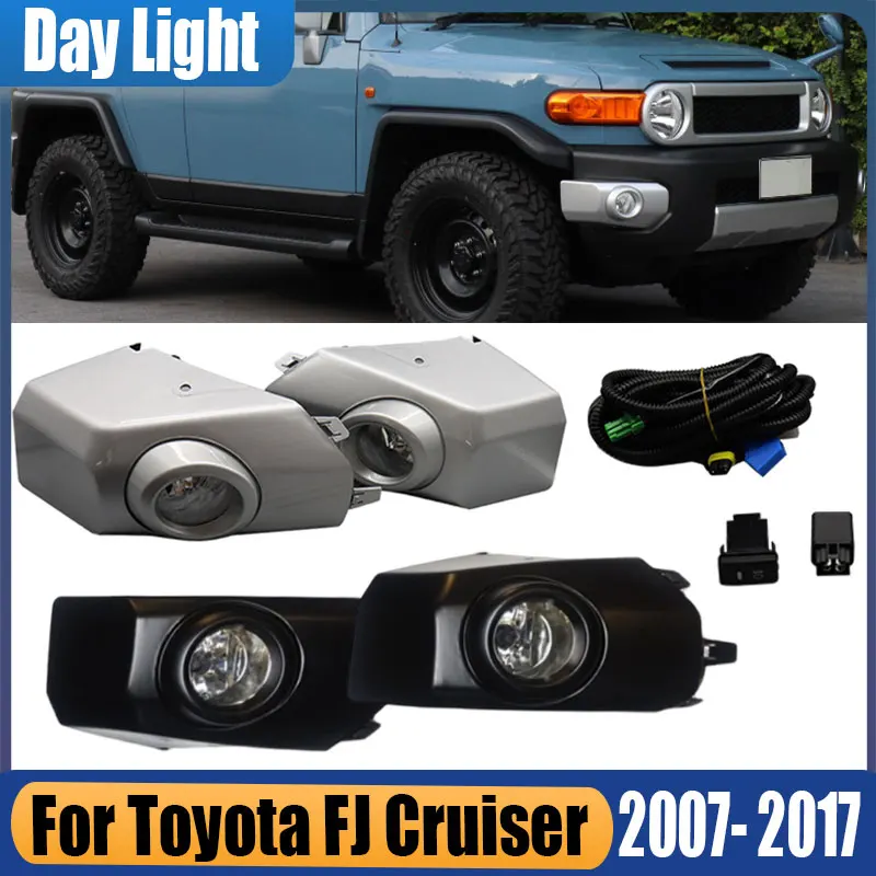 For Toyota FJ Cruiser 2007-2017 1 Set Car Front Bumper DRL Daytime ...