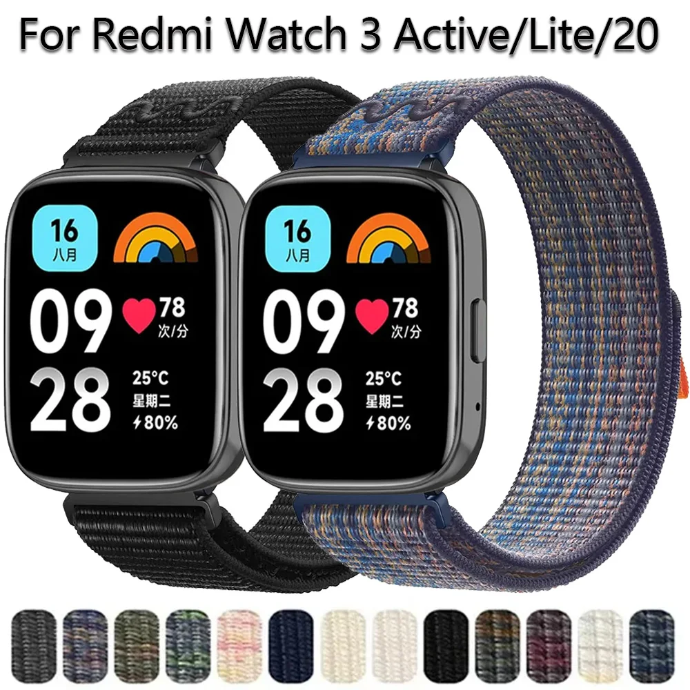 Nylon-Loop-Strap-for-Redmi-Watch-3-Ltie-22mm-20mm-Sports-Band-for ...