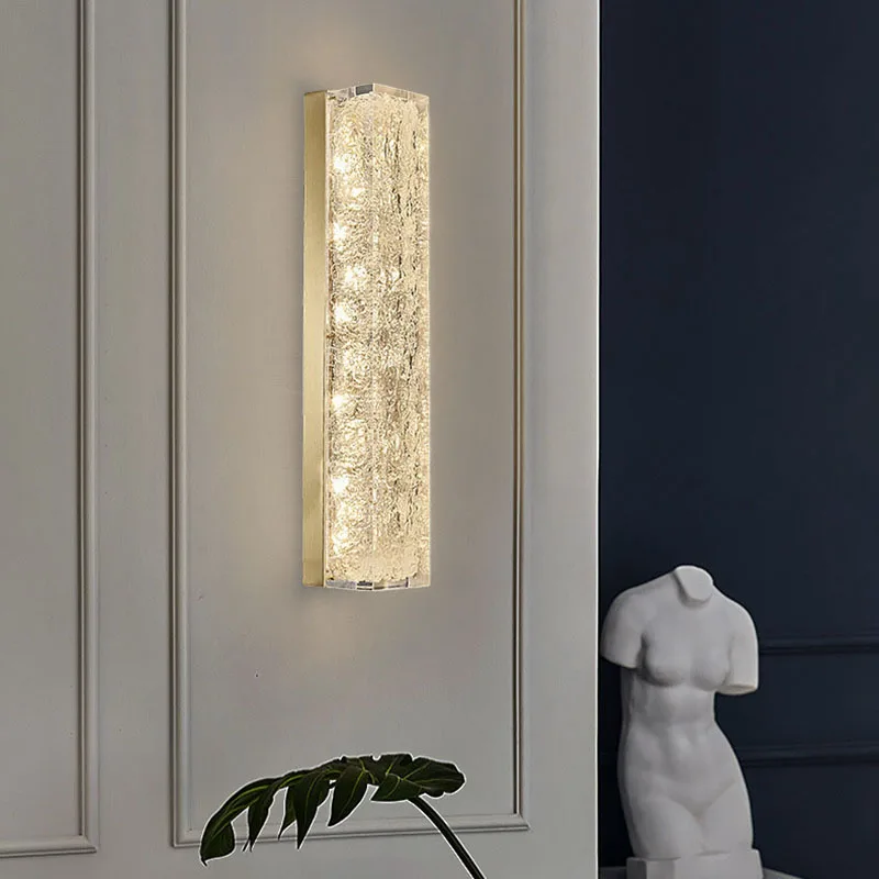 Modern Luxury Fashion Iron Resin Cuboid LED Decor Home Atmosphere Wall ...