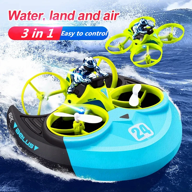 RC-Plane-Ship-Drone-Boat-Remote-Control-Hovercraft-Air-Land-Water ...