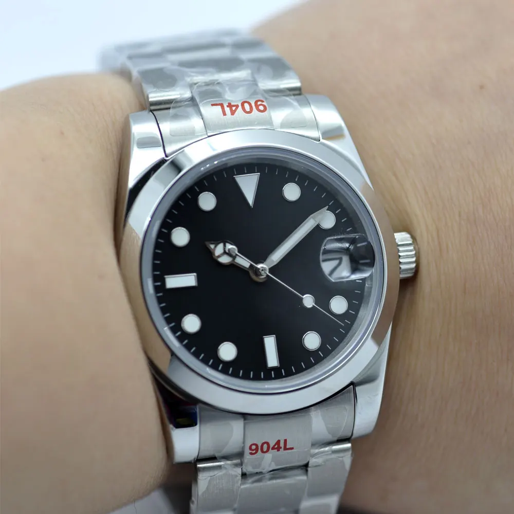 BOTIONI-36mm-Polished-Automatic-Men-Watch-Oyster-Bracelet-NH35A-MIYOTA-8215-Movement-Sapphire ...