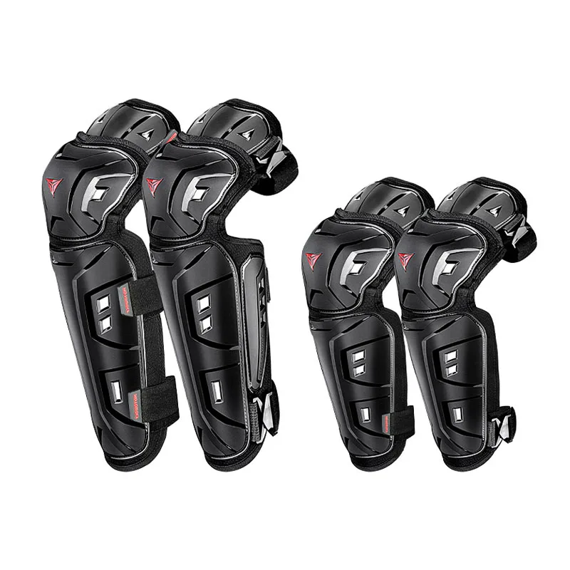 Rodilleras y coderas para motocicleta, rodilleras ajustables ligeras y ...