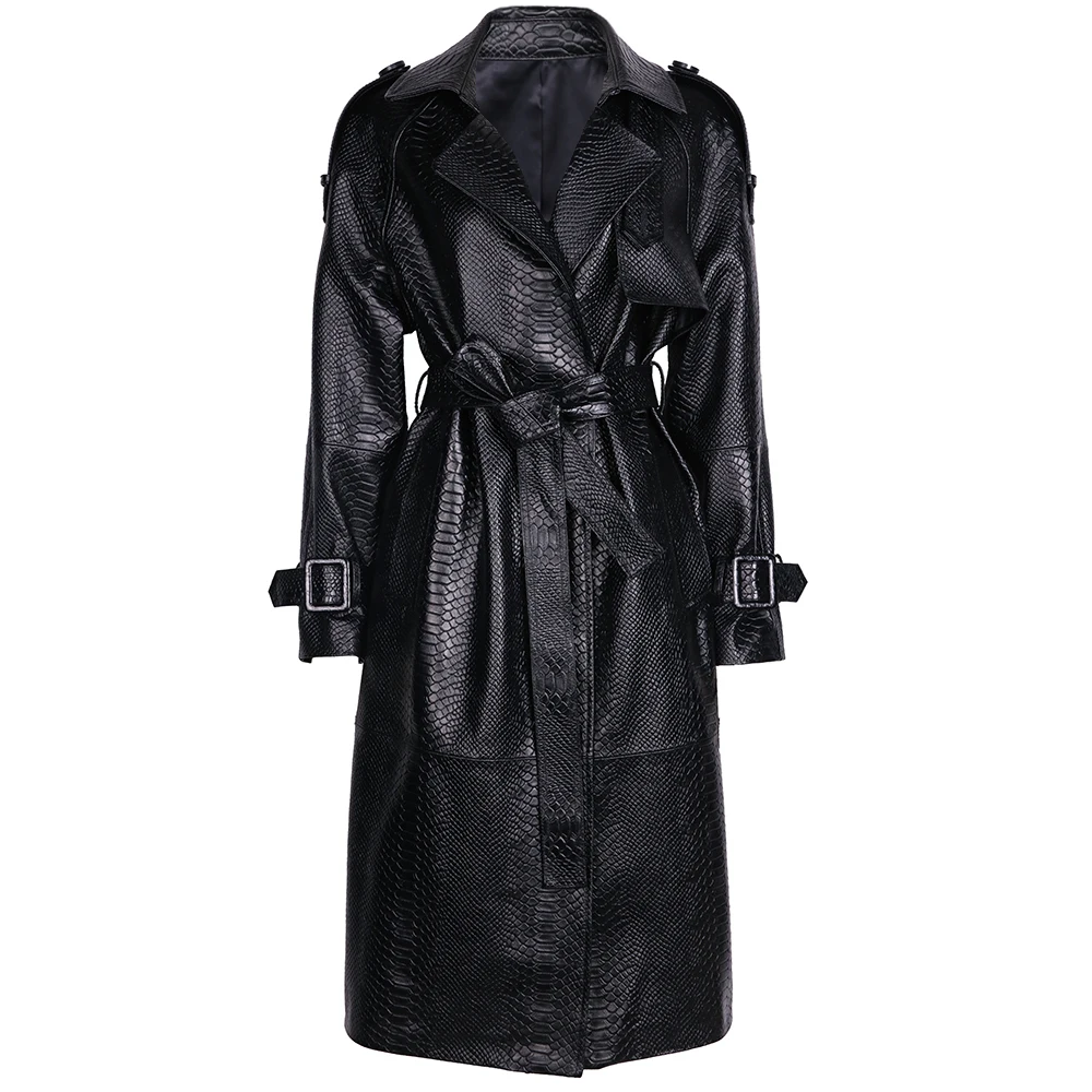 YOLOAgain-High-Quality-Real-Leather-Trench-Coat-Women-Genuine-Leather ...