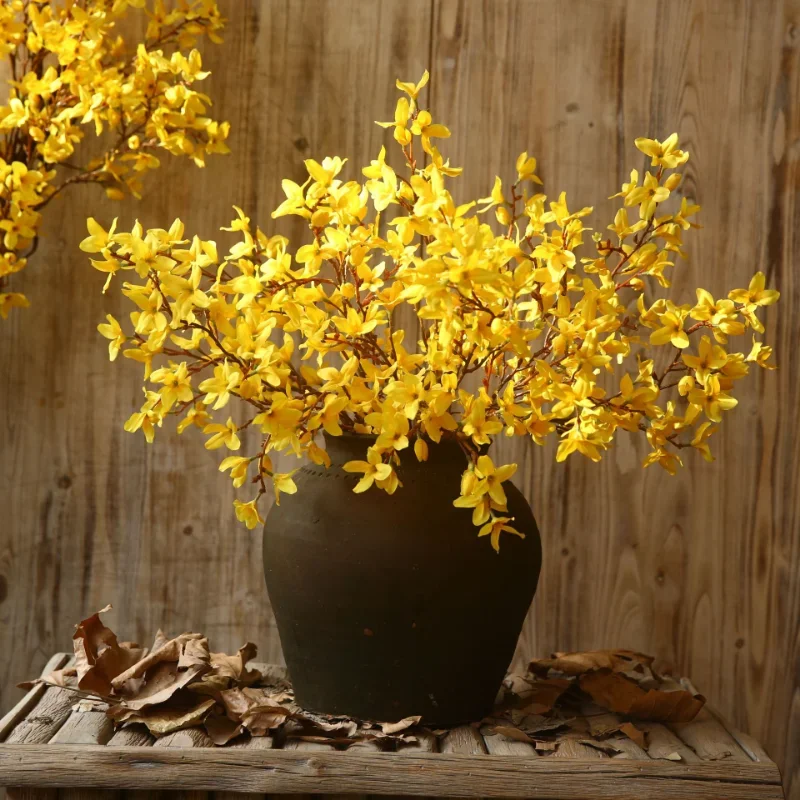 90cm-Artificial-Winter-Jasmine-Flower-Wedding-Home-Decor-Indoor ...