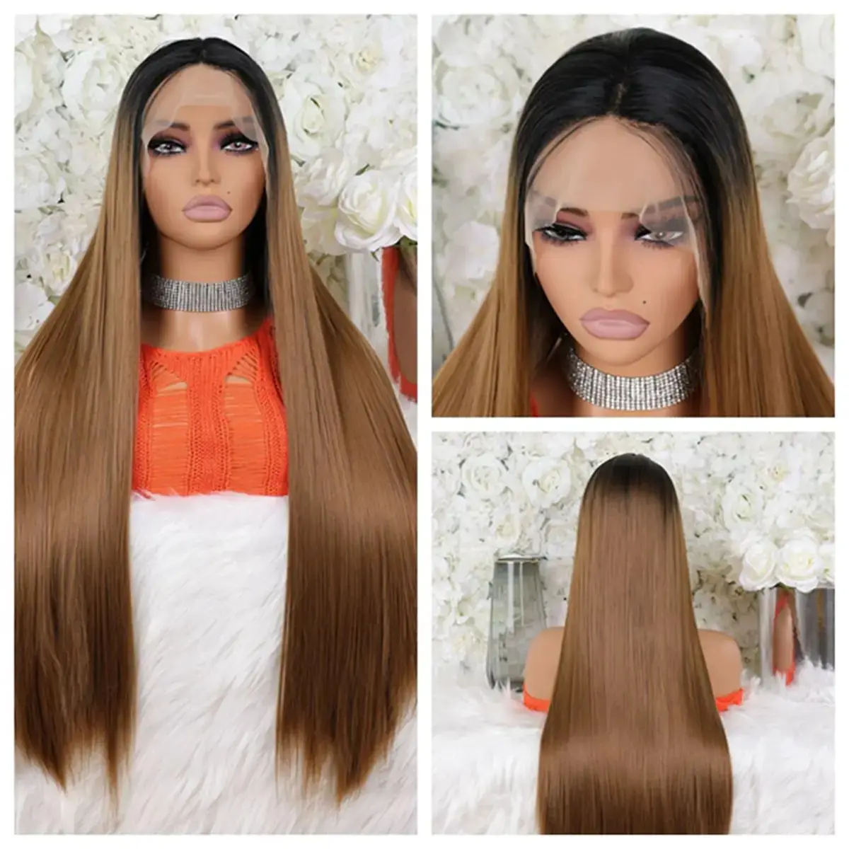 26-Inch-Middle-13-4-1-T-Part-Lace-Front-Wigs-Long-Straight-Hair-Heat ...