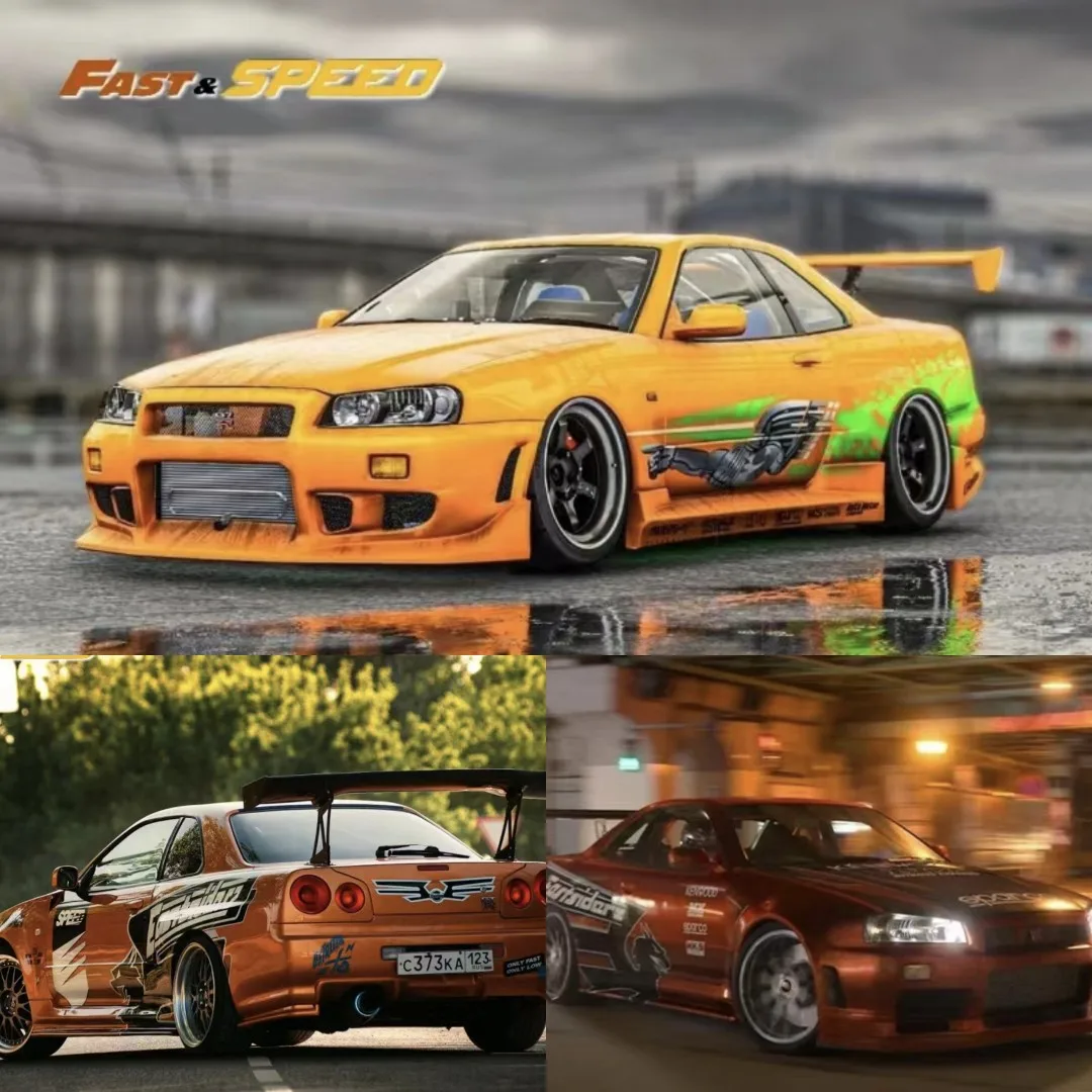 Fast-Speed-FS-1-64-NISSAN-GTR-R34-Z-Tune-NFS-Collection-die-cast-alloy ...
