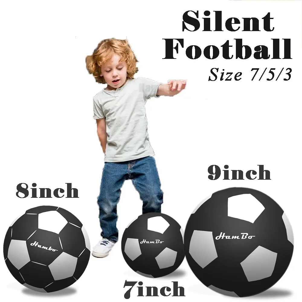 Silent Football Size 7# 5# 3# for Adults /Children Indoor Soccer Foam ...