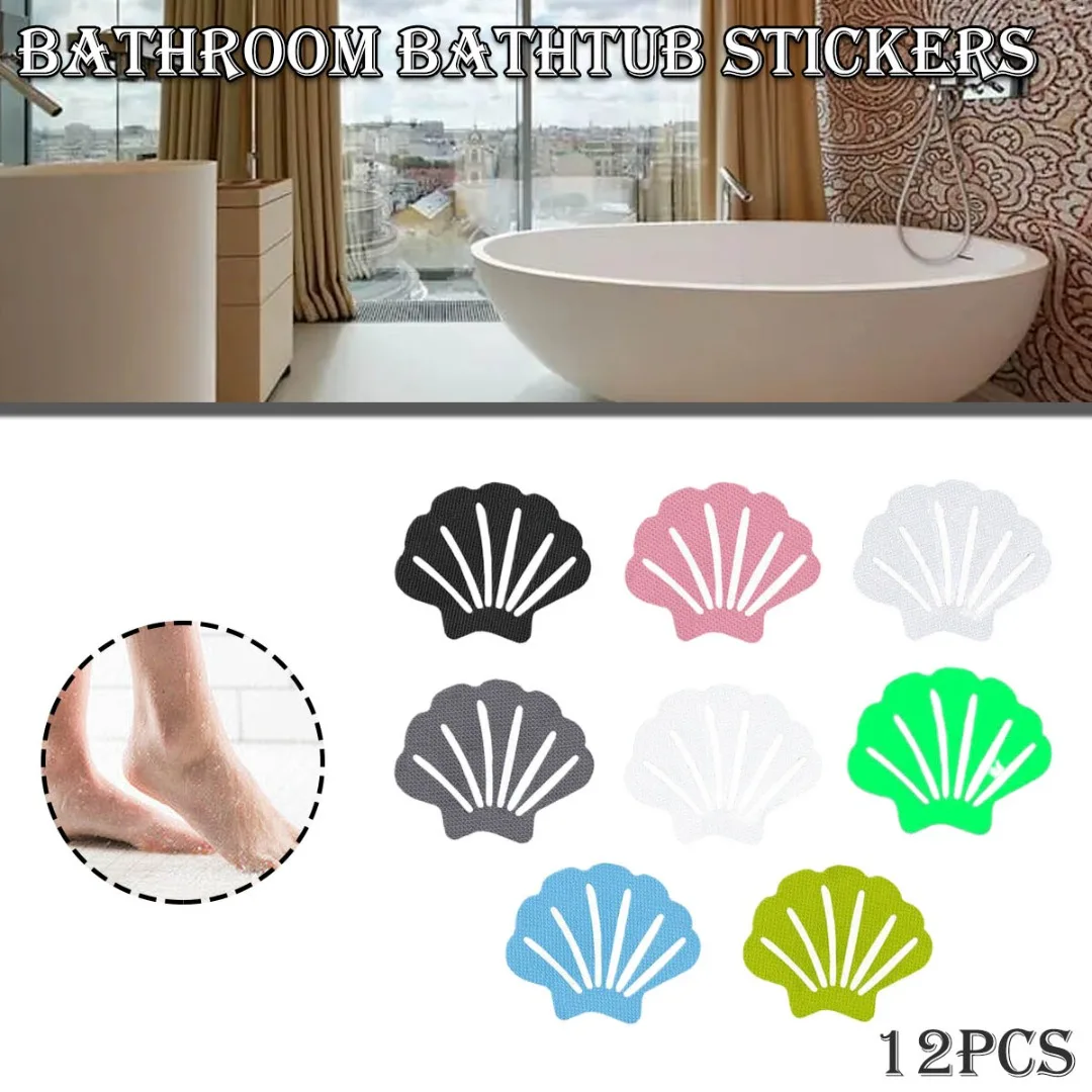 Rubber-Shell-Shape-Practical-Bathroom-Shower-Stickers-Floor-Stairs-Self ...