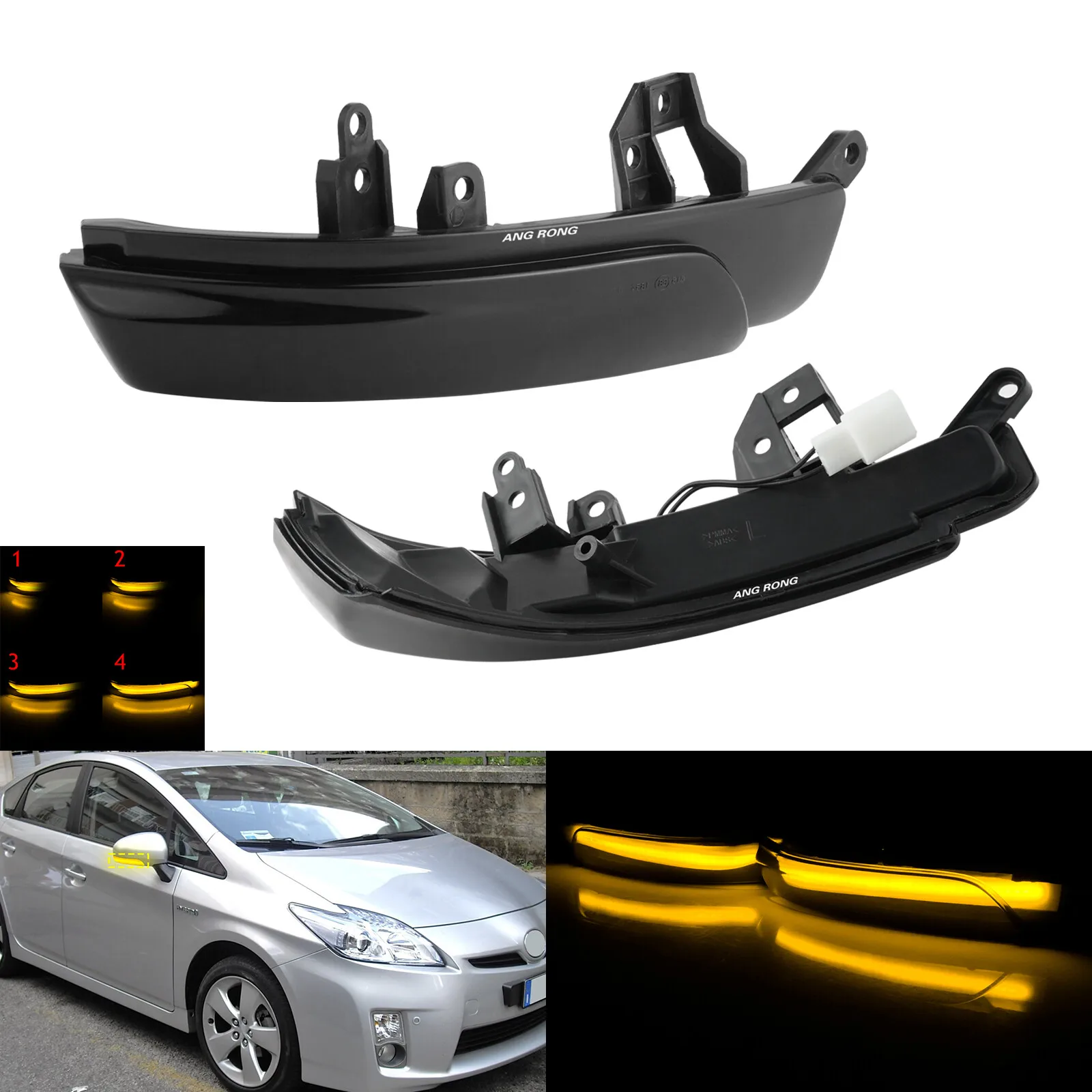 For Toyota Prius W3 iQ AJ1 09-15 Prius+ Dynamic LED Wing Mirror ...