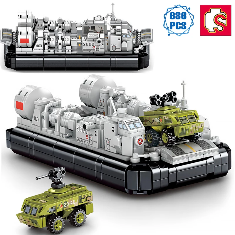 Sembo Technical Military Battle Vehicle Series Building Blocks Tank ...