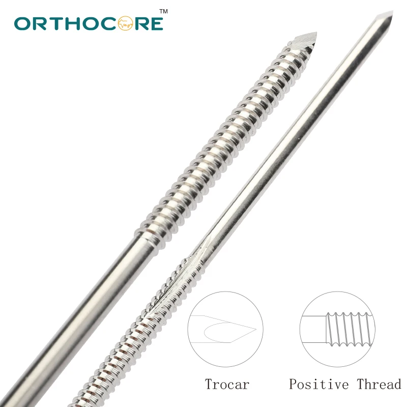 End Thread Pin Middle Positive Thread Pin Veterinary Implants External ...