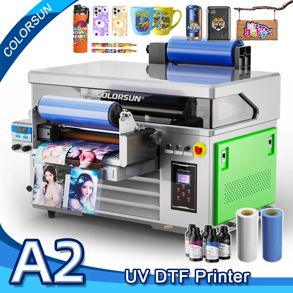 Colorsun A2 UV Printer Impresora UV Printing machine For Epson XP600 UV ...