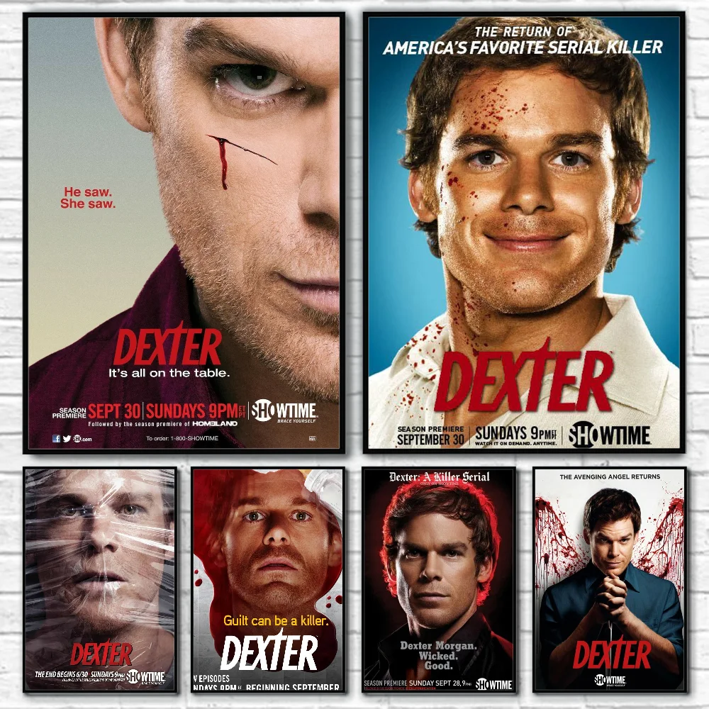 Dexter Morgan TV horror series Poster Wall art print art suitable for ...