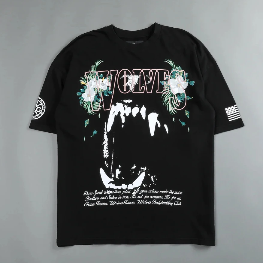Darc Wolves Sport T-Shirts Gym Fitness Workout High Quality Oversized ...