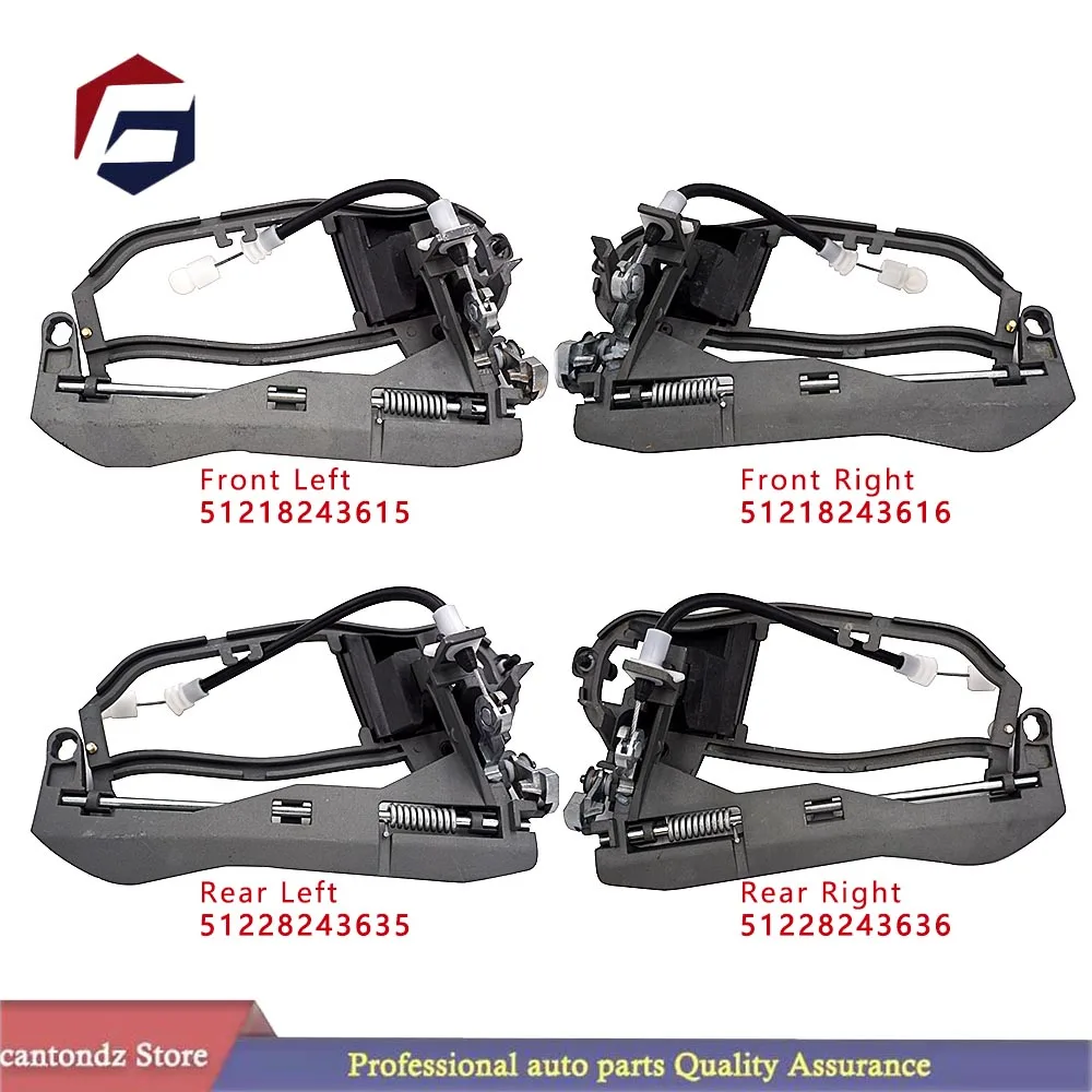 Front Rear Left Right Door Handle Carrier Inner Outside For BMW X5 Off ...