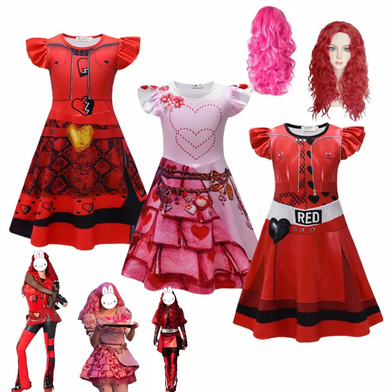 New-Movie-The-Rise-of-Red-Clothes-for-Kids-D-Descendants-4-Red-Cosplay ...