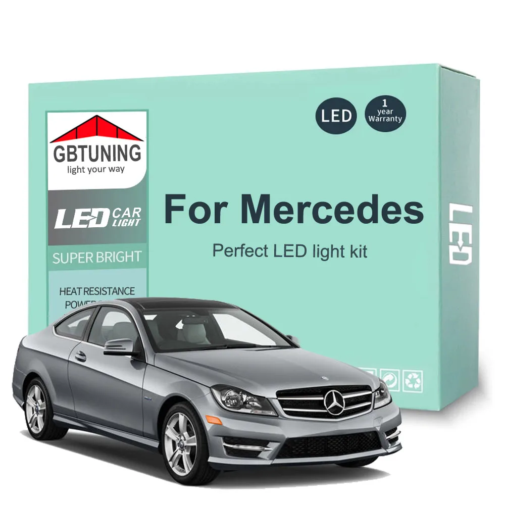 LED-Interior-Light-Bulb-Kit-For-Mercedes-Benz-MB-C-E-S-M-Class-W202 ...