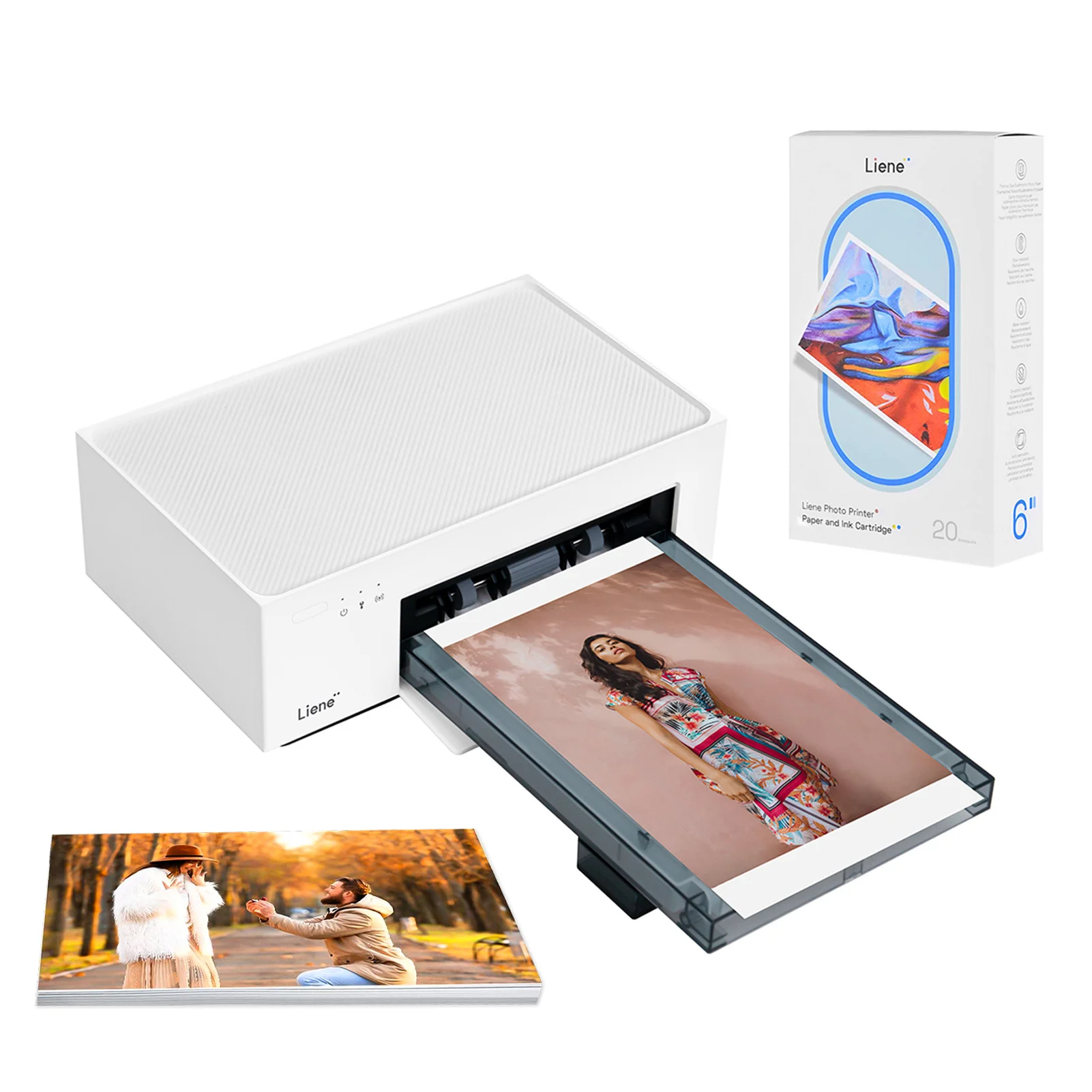 Liene Photo Printer 4x6in Wireless WiFi 300 DPI Colour Sublimation ...