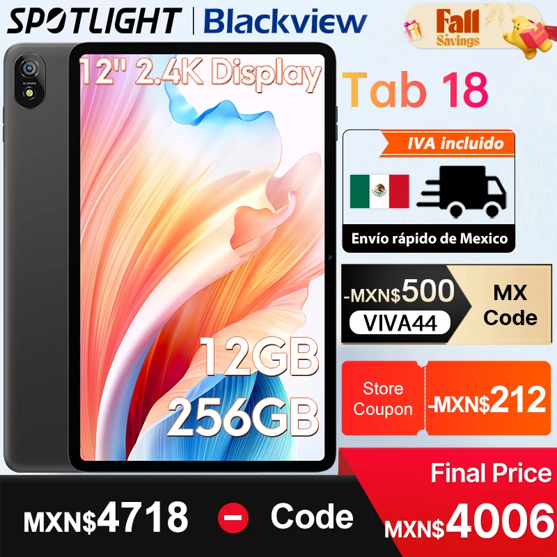 Estreno-mundial-tableta-Blackview-Tab-18-de-12-pulgadas-8GB-12GB-256GB ...