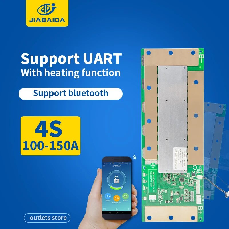 4S 150A JBD Smart BMS Non-waterproof LifePO4 Battery, 48% OFF