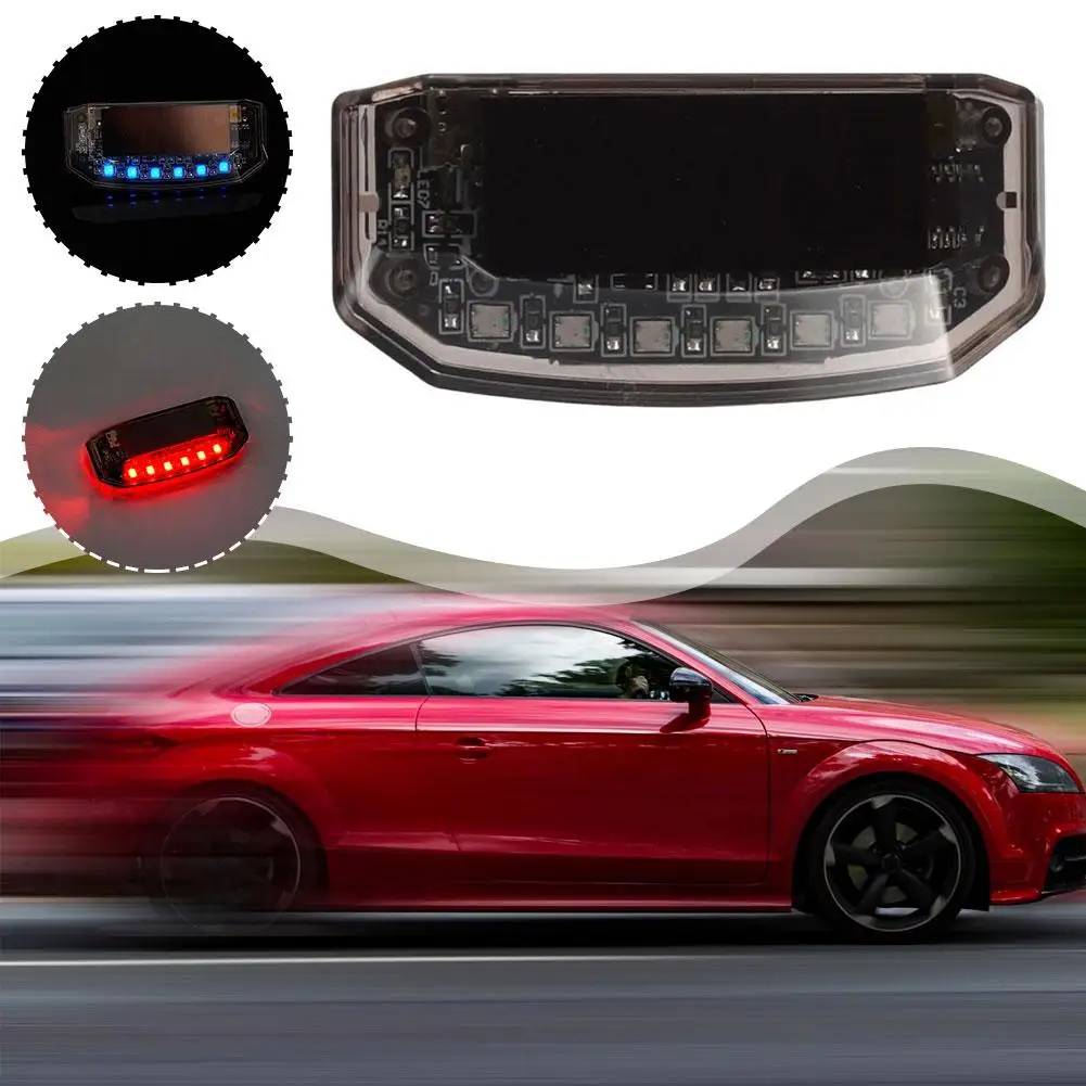 Auto-Anti-Theft-Fake-Simulated-Solar-Vibration-Blue-Burglar-Red-Car-or ...