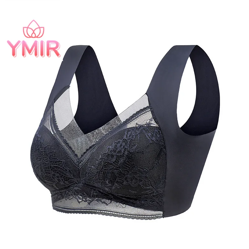 Women-s-Bra-Large-Size-Seamless-Thin-Lace-Wrap-Chest-Underwear-One ...