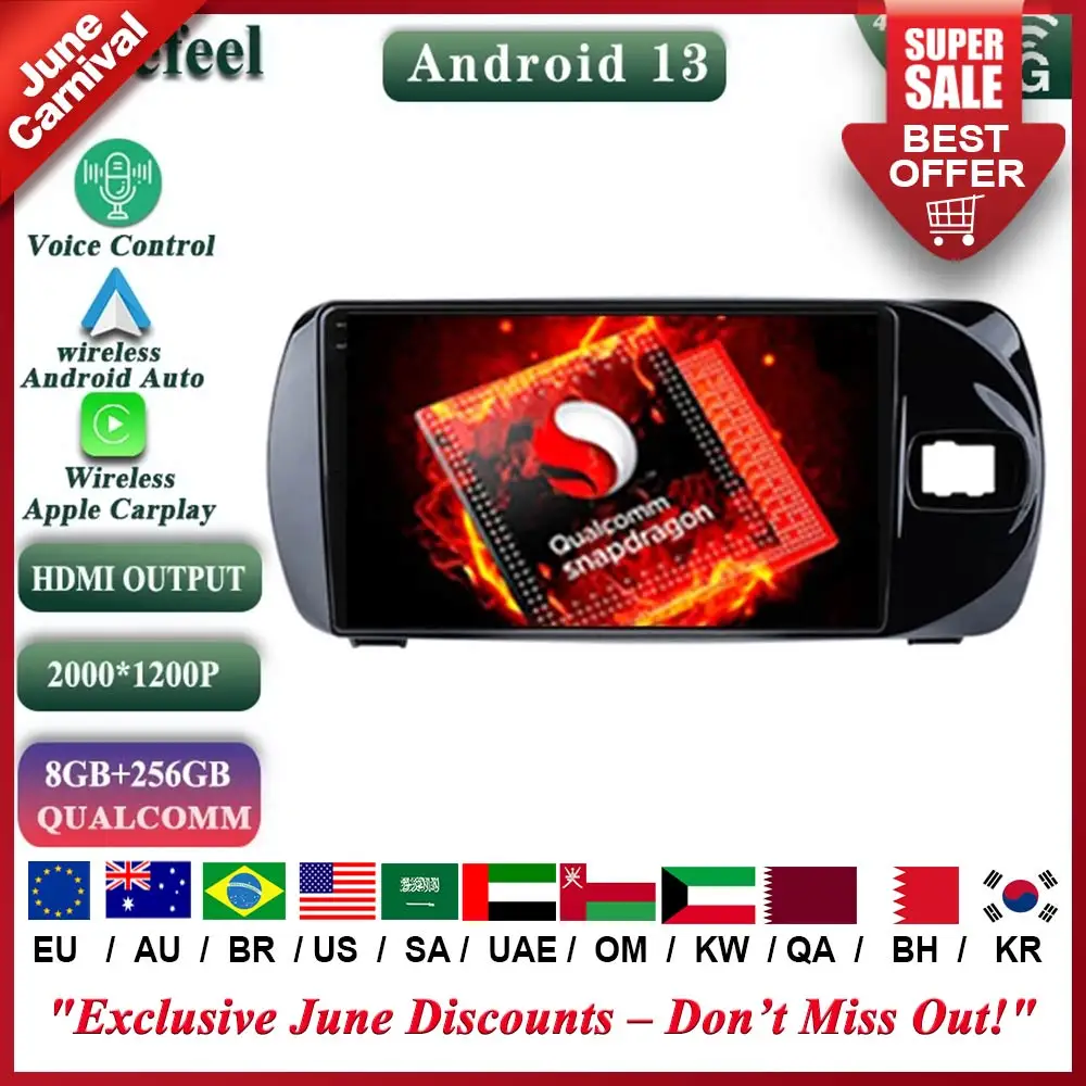 Android-13-For-Toyota-Vitz-3-XP-130-2014-2019-Multimedia-Car-Vehicle ...