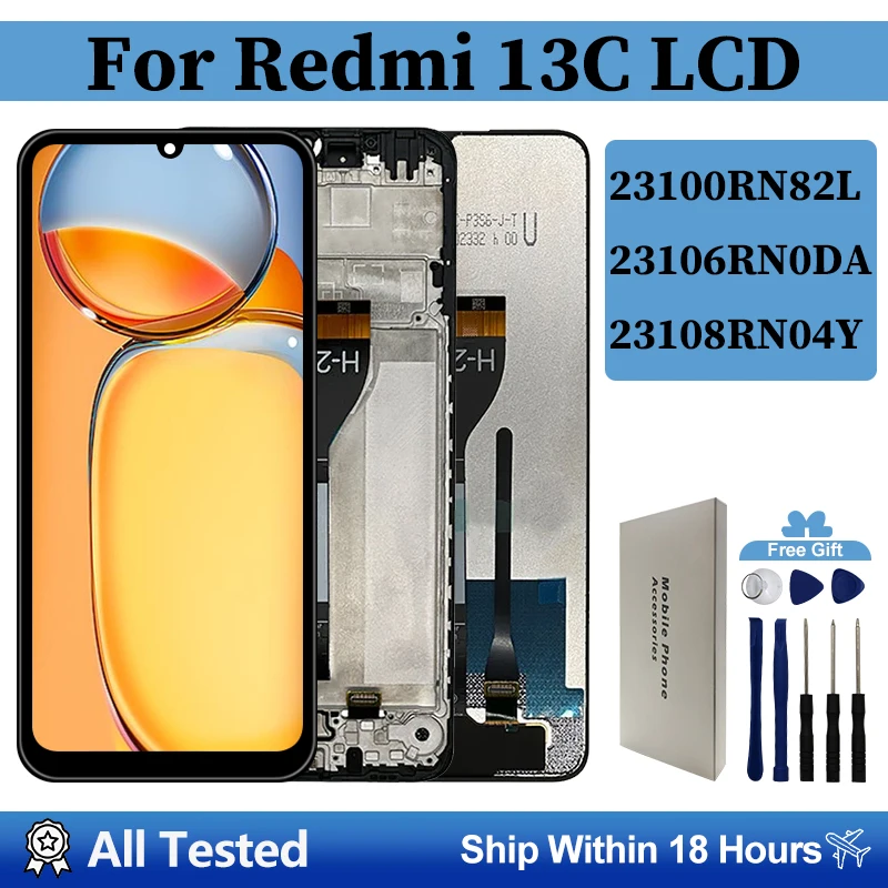 IPS-6-74-For-Xiaomi-Redmi-13C-LCD-Display-with-Frame-Touch-For ...
