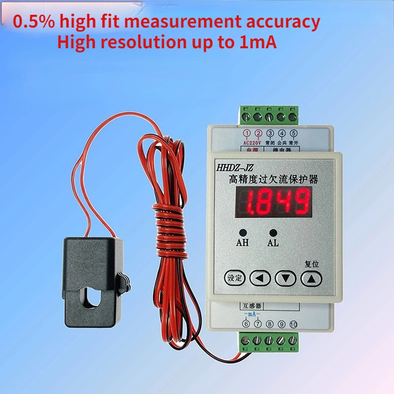 เครื่องวัดความแอมป์มิเตอร์แบบดิจิตอล AC Upper และ Lower Limit Alarm ...