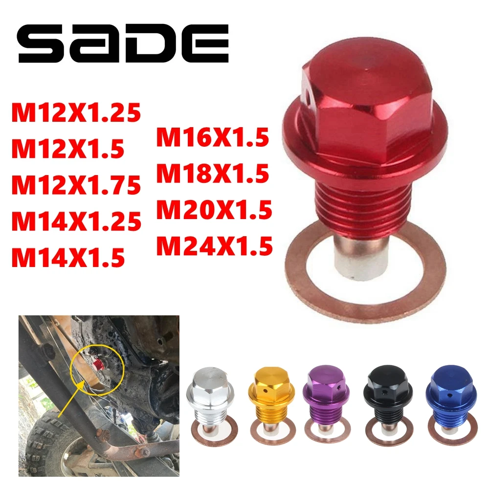 M12x1-5-M12x1-25-M12x1-75-Magnetic-Oil-Drain-Plug-Gearbox-Oil-Sump ...