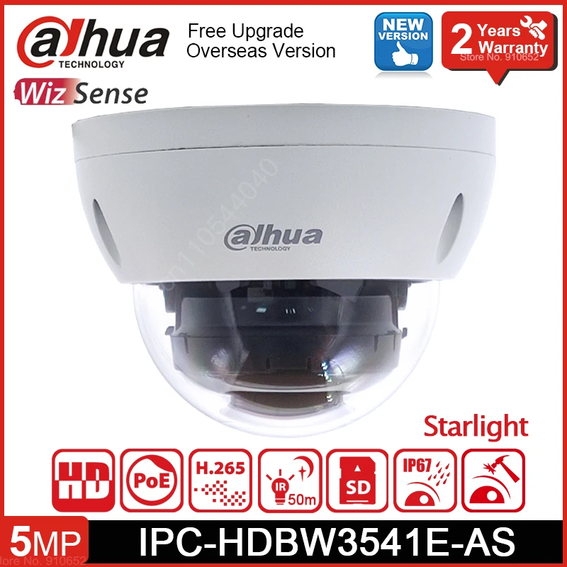 Dahua-5MP-Starlight-IP-Camera-IPC-HDBW3541E-AS-POE-Built-in-Audio-Alarm ...
