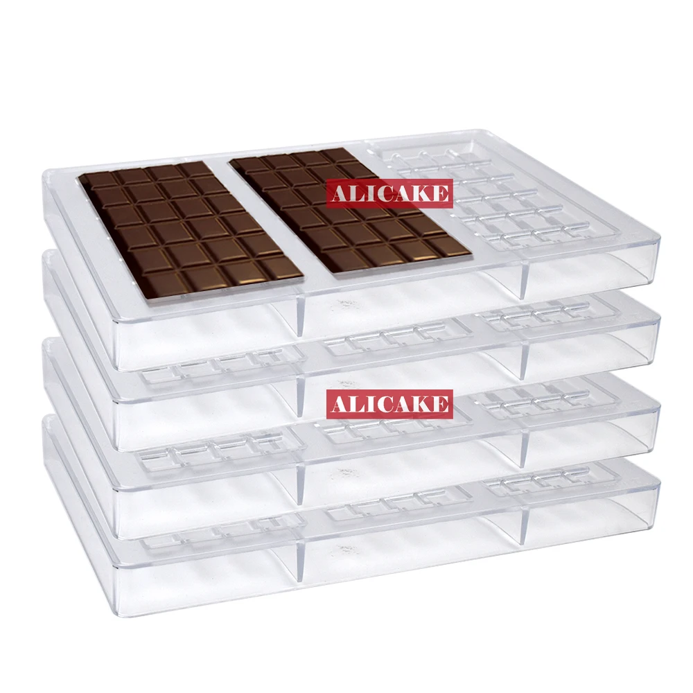 4Pcs-Set-Chocolate-Mold-Polycarbonate-Candy-Bar-Shape-Bonbons-Mould ...