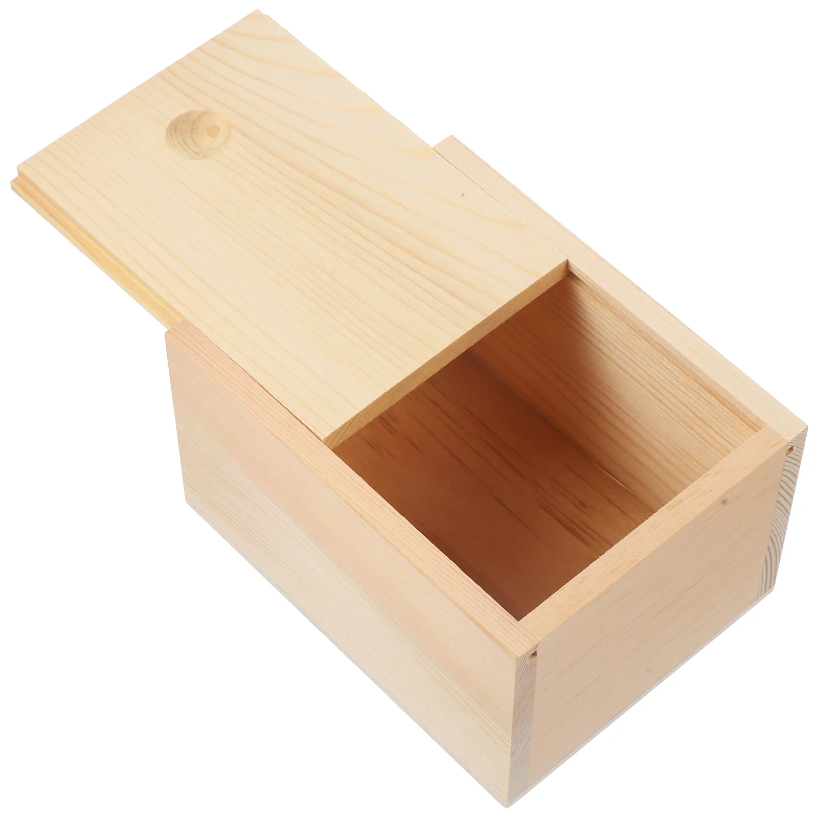 Wood-Box-With-Sliding-Box-Small-Decorative-Storage-Box-Slide-Top-Lid ...