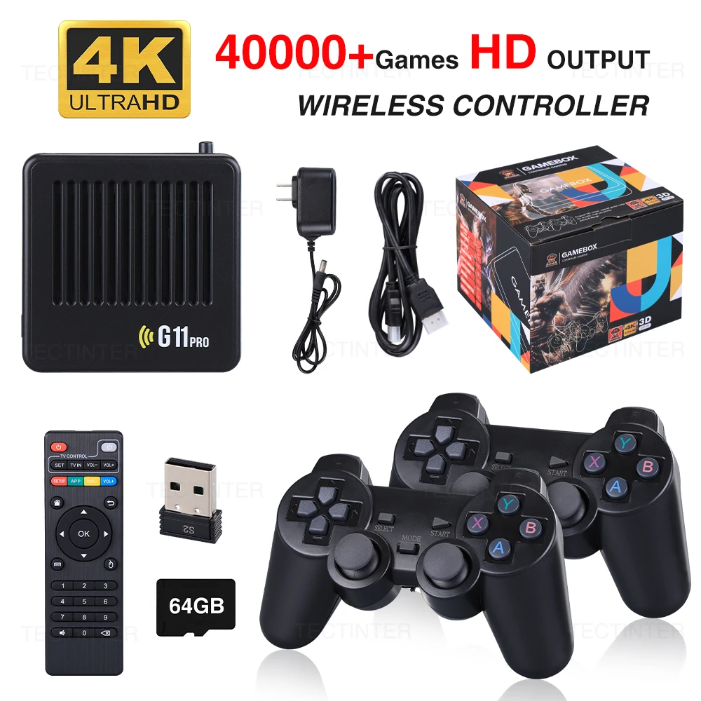 Retro Game Console Tv Box | Retro Games 4k Tv | Videogame Retro Box ...
