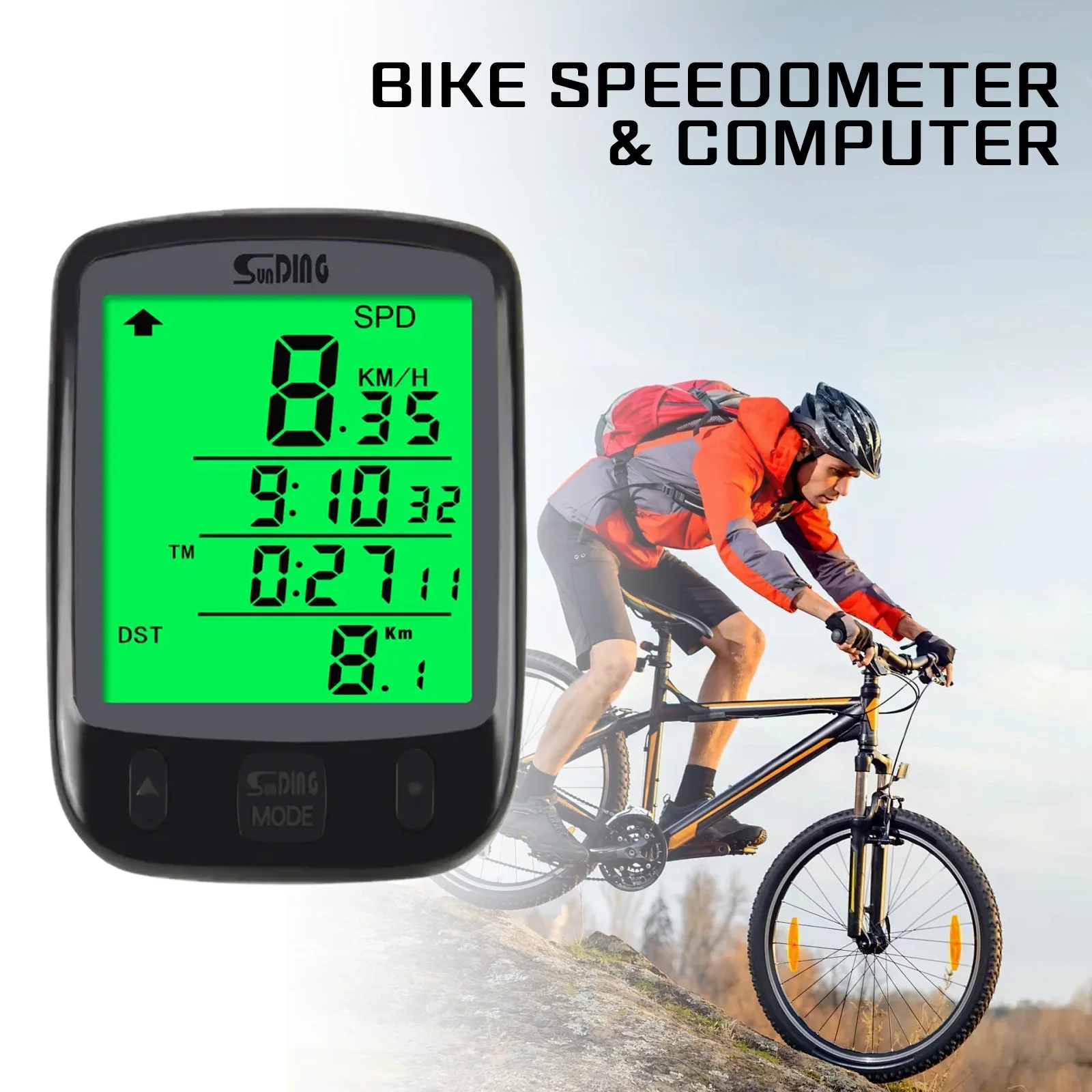 Waterproof-Wireless-Bike-Computer-Cycling-Computer-Speed-Sensor-for ...
