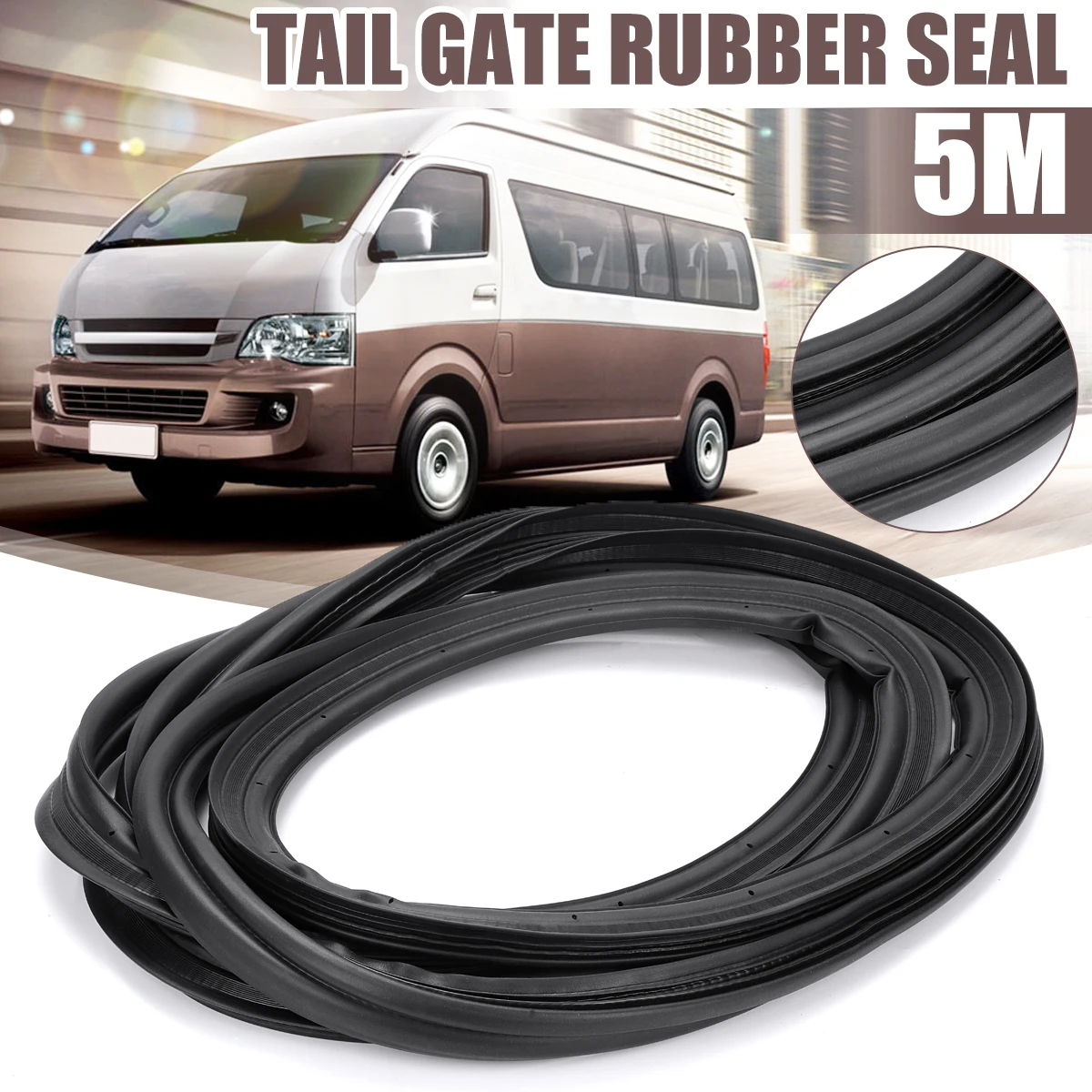 5M-Rear-Tail-Gate-Rubber-Seal-Strip-For-Toyota-Hiace-Low-Roof-2005-2006 ...