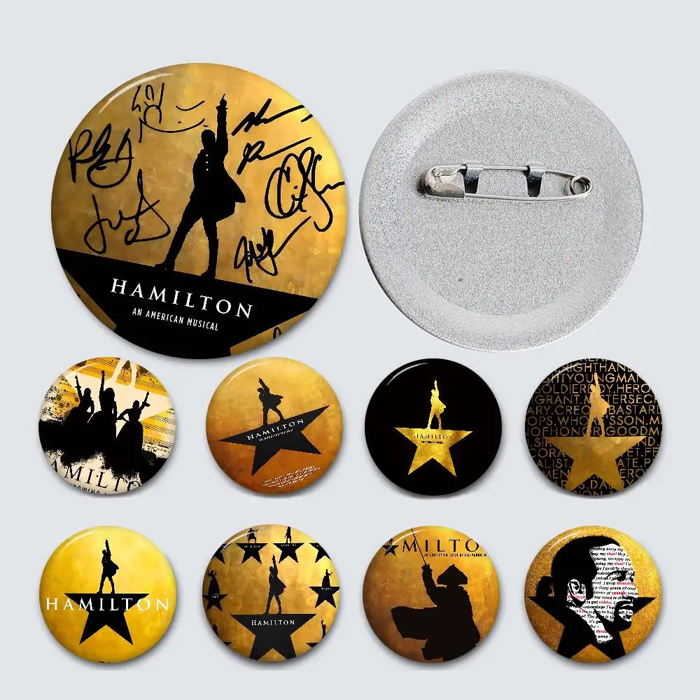 American Musical Hamilton Vintage 32/44/58MM Customizable Button Pins ...