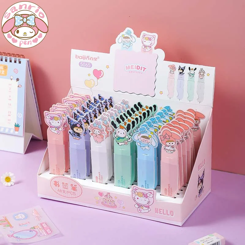 Sanrio-12-48pcs-Gel-Pen-Creative-Stationery-Cartoon-Kuromi-Pochacco ...