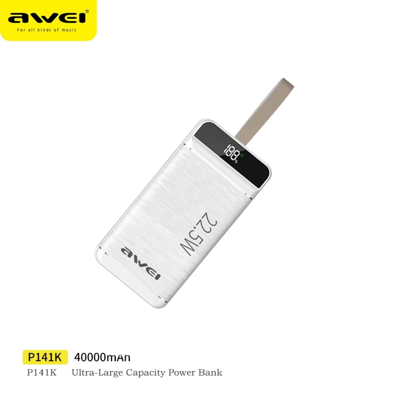 AWEI P142K ULTRA-LARGE CAPACITY 50000MAH 22.5W POWER BANK