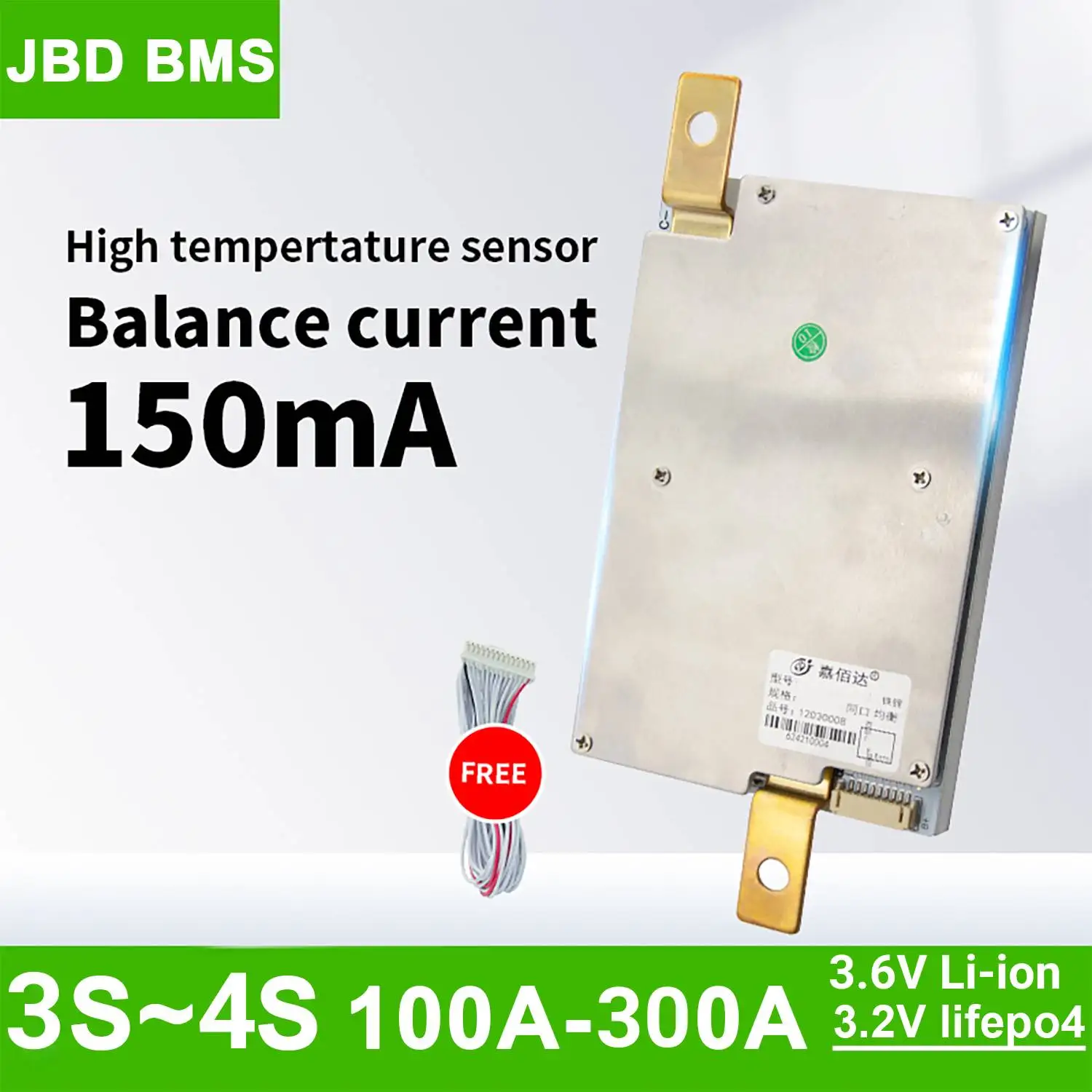 JBD BMS 4S Lifepo4 100A 120A 150A 200A 250A 300A 12V Liion Bms For ...
