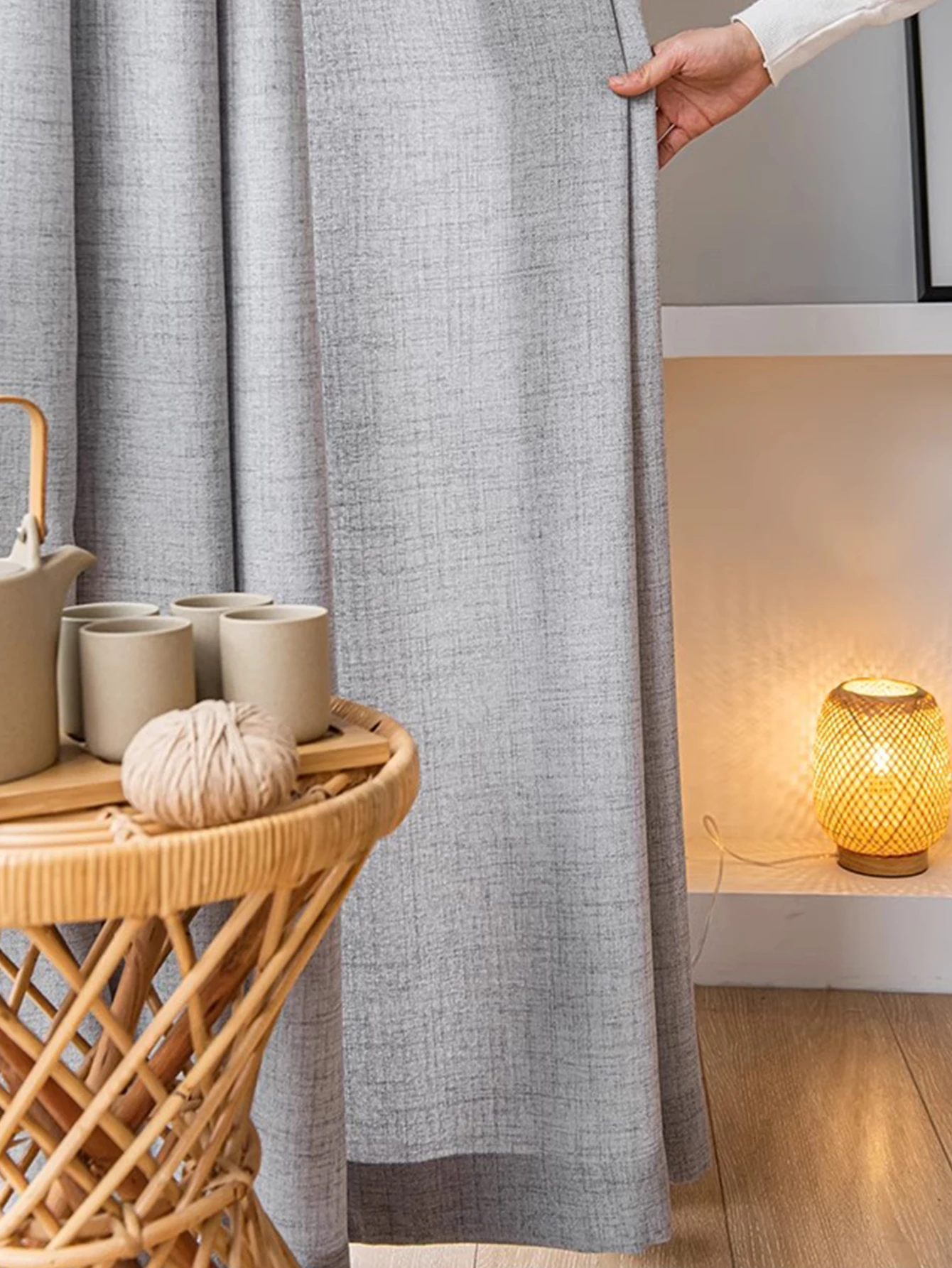 Gray Nordic Voile Linen Curtains | Nordica Design