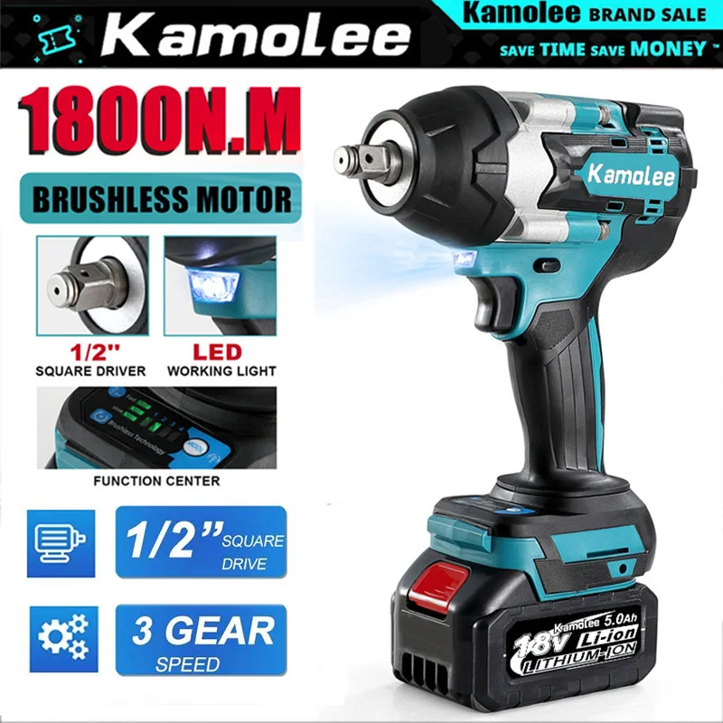 Makita 1800nm Cordless Impact Wrench | 1800nm Electric Impact Wrench ...