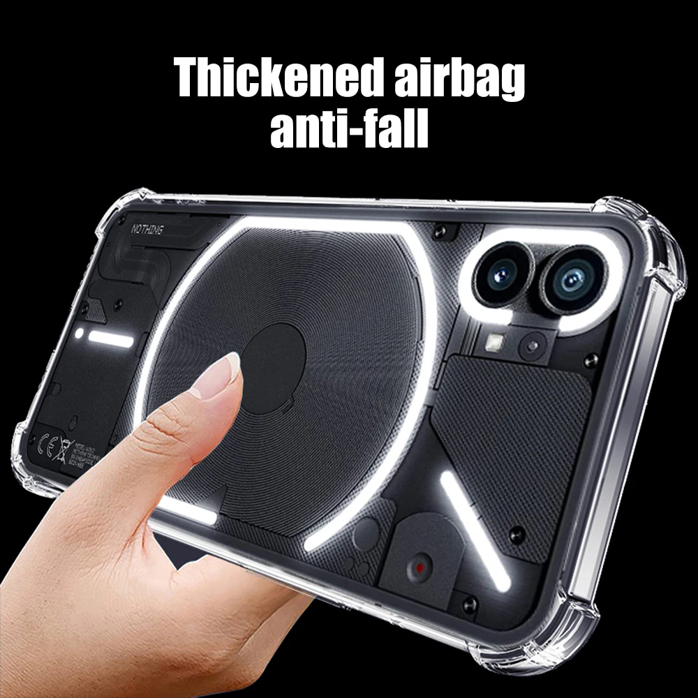 Air-bag-Clear-Case-For-Nothing-Phone-1-Cases-Shockproof-Transparent ...