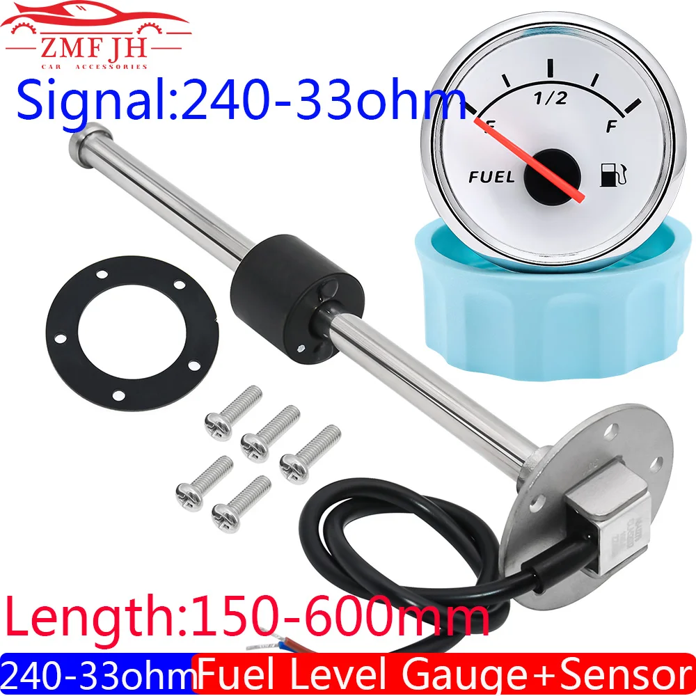 Newest-240-33ohm-52mm-Fuel-Level-Gauge-Fuel-Level-Float-Sensor-150mm ...