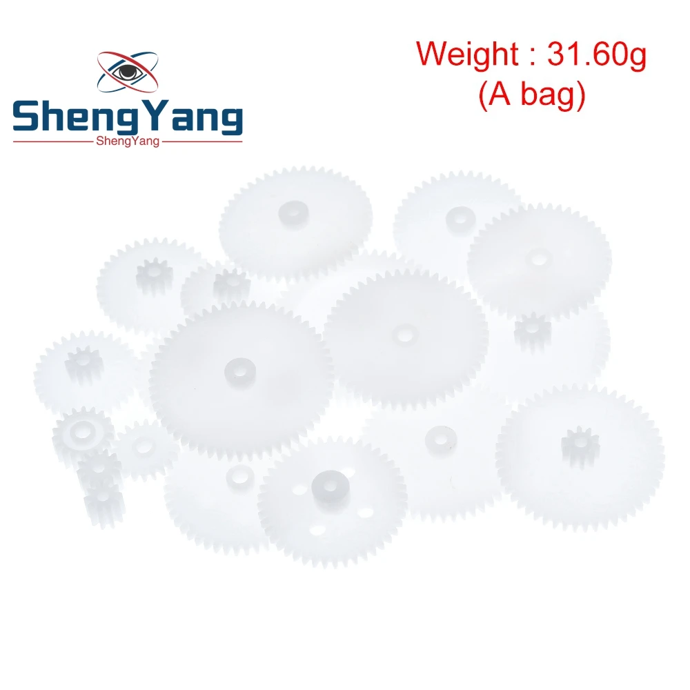 TZT-hot-58-styles-Plastic-Gears-Cog-Wheels-All-The-Module-0-5-Robot ...