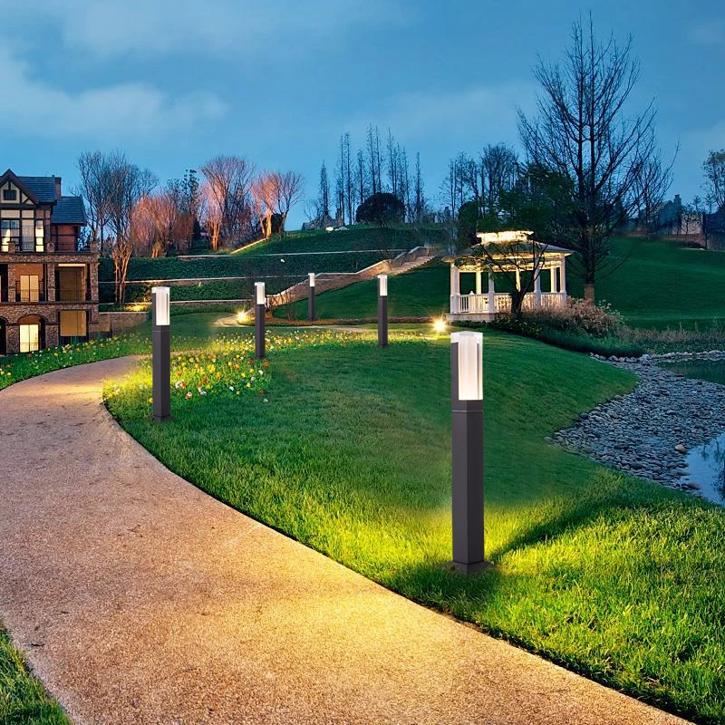 Outdoor-Waterproof-IP65-10W-LED-Lawn-Lamp-New-Style-Aluminum-Pillar ...